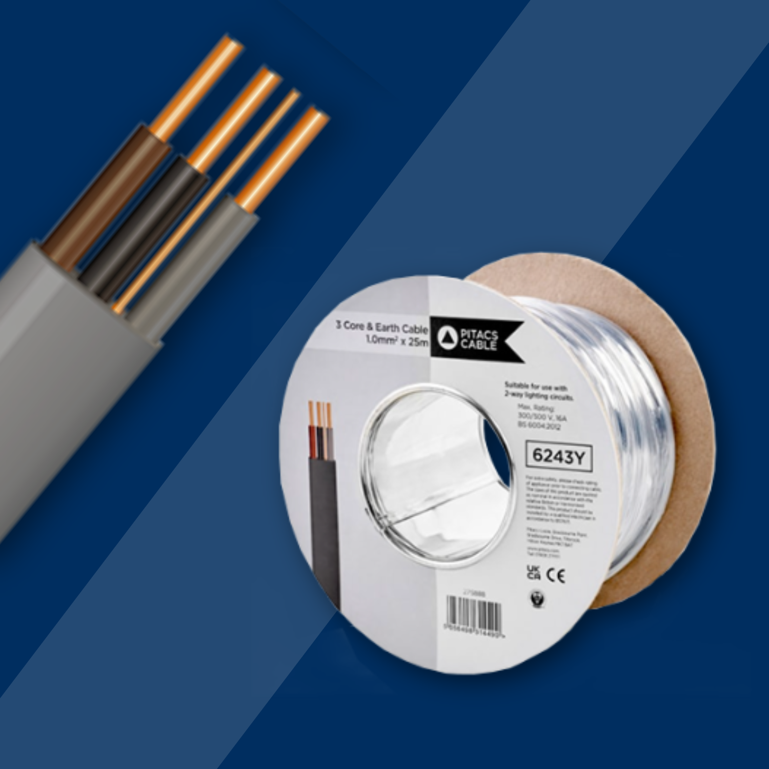 3 Core & Earth | 6243Y – Electrical Cable Store